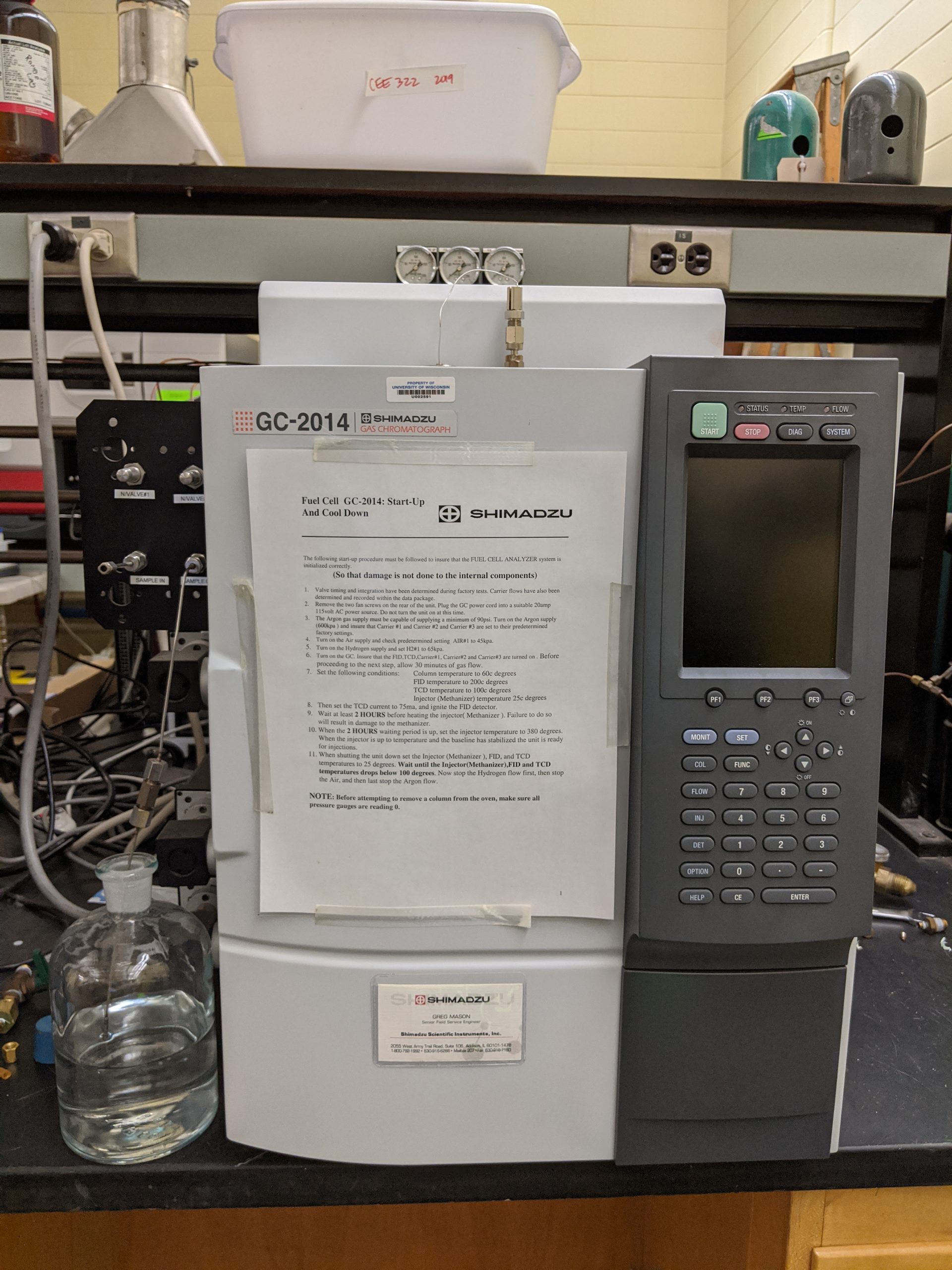 Instrumentation – Environmental Engineering Core Facility – UW–Madison